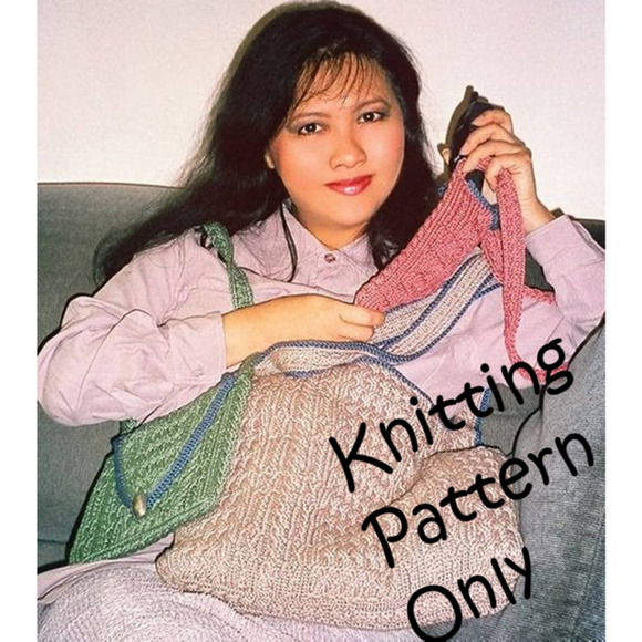 Fiber Trends | Art | New Fiber Trends 7lce A Trio Of Knit Bags Lily ...